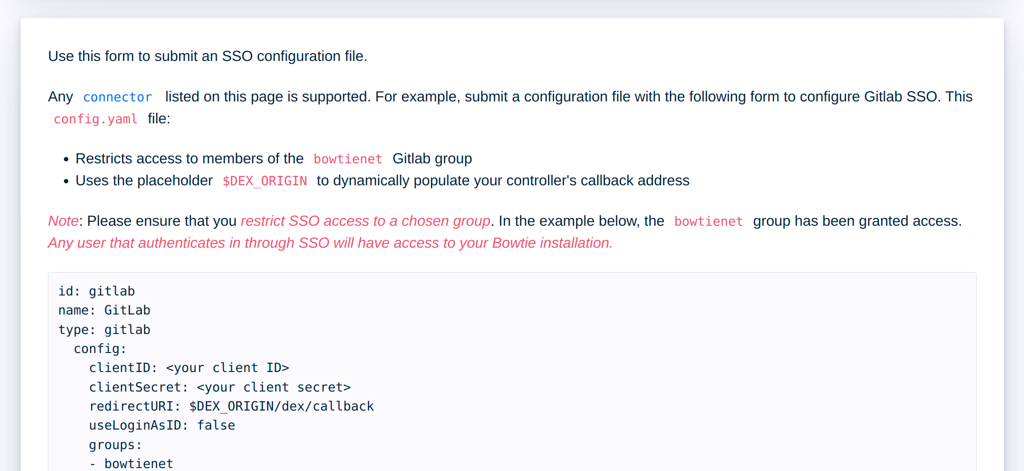 Controller Setup - Bowtie User Docs